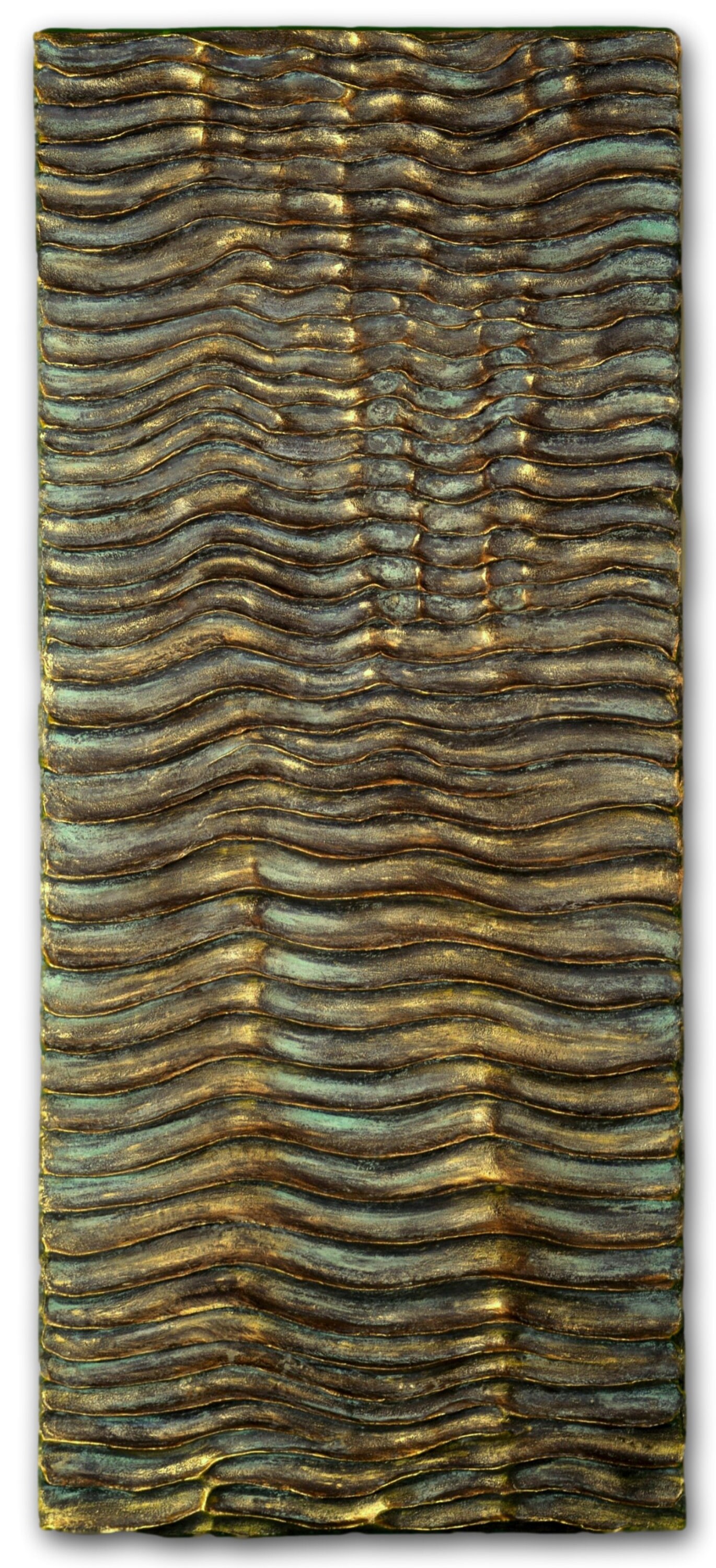 Bronze Wall Sculpture - Textured 3D Wall Decor - Bronze Wall Art ...