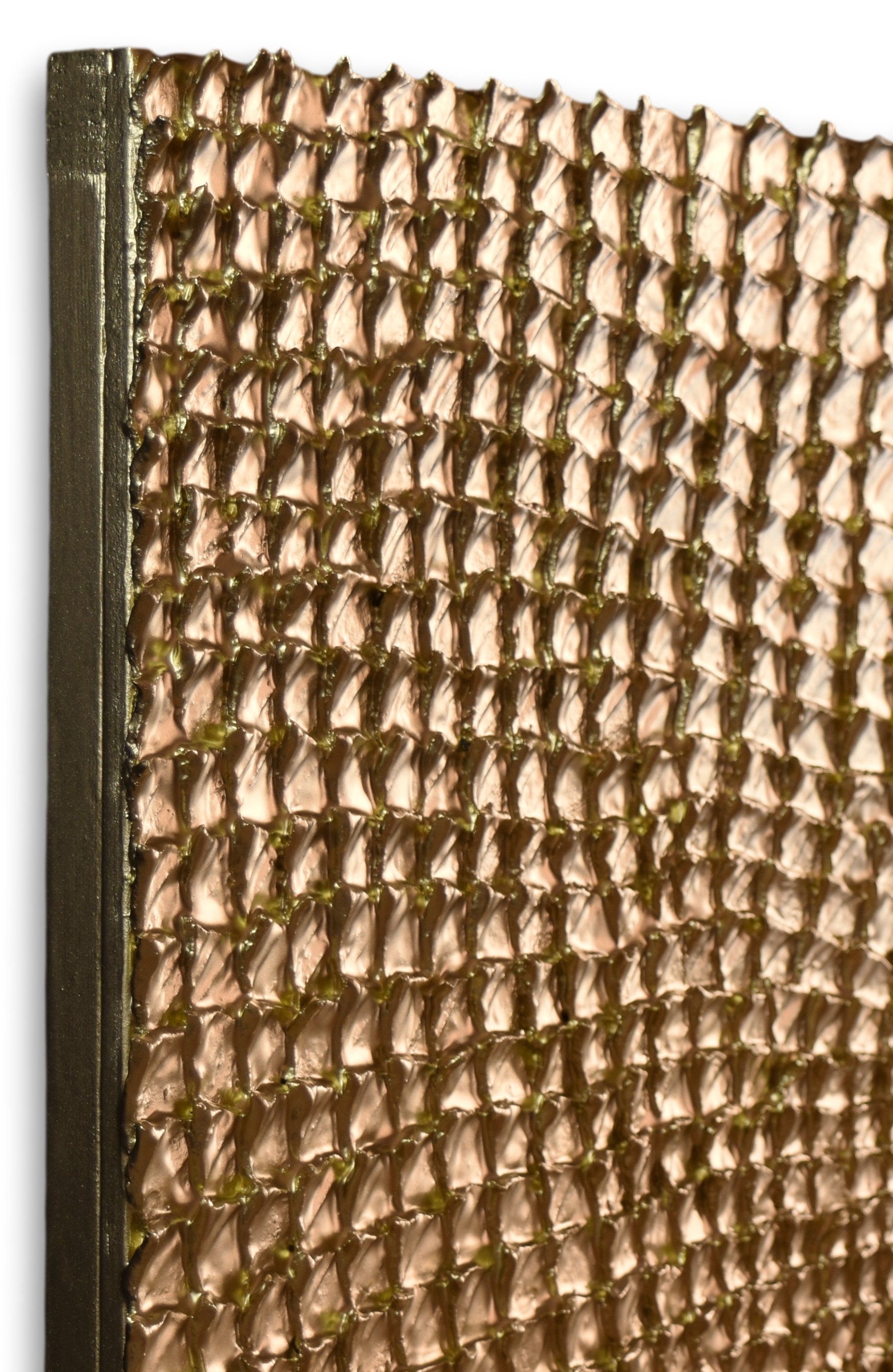 Textured Gold Wall Art Gold Wall Sculpture 3D Wall Art Horizontal Wall ...