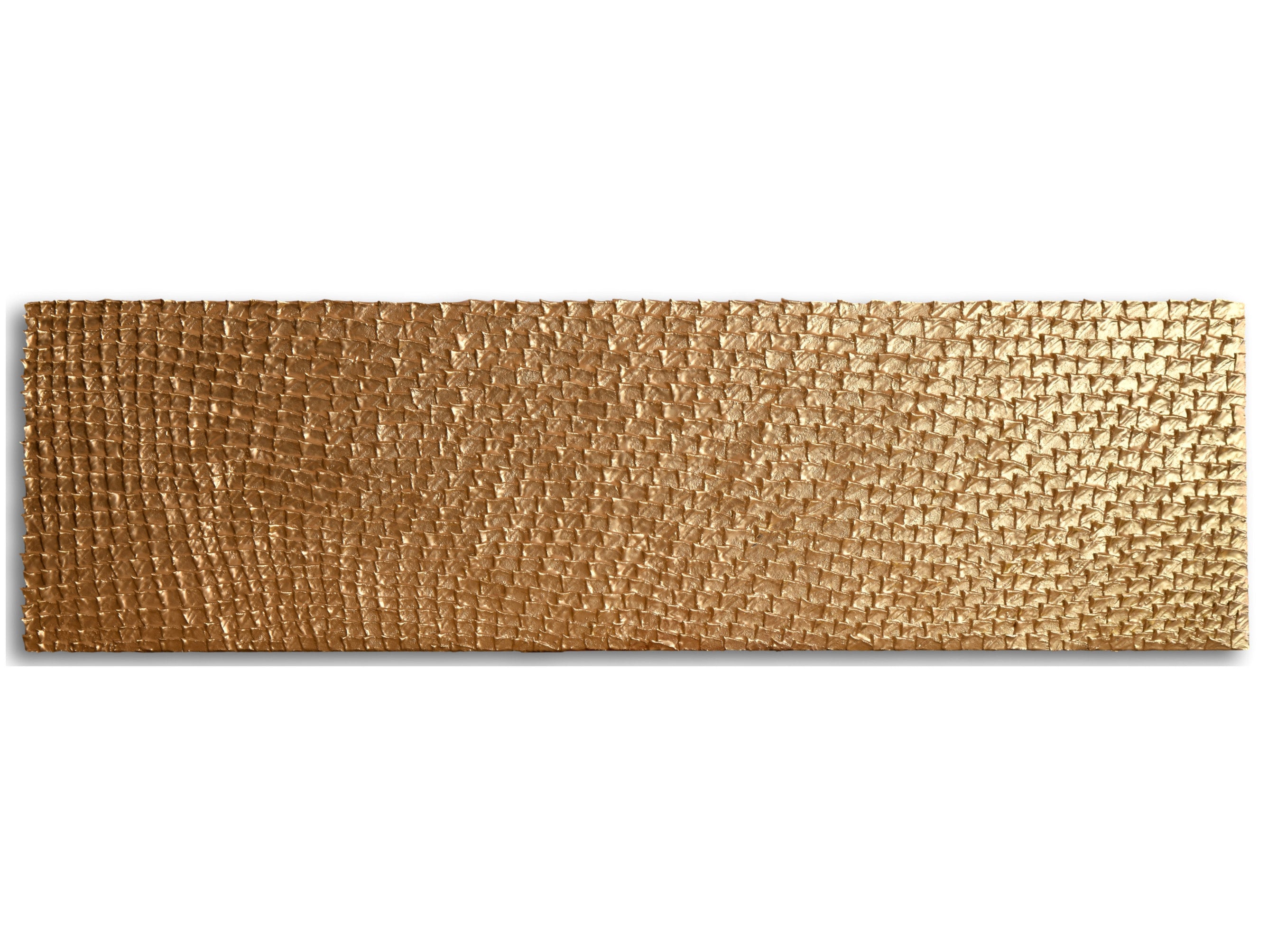 Textured Gold Wall Art Gold Wall Sculpture 3D Wall Art Horizontal Wall ...