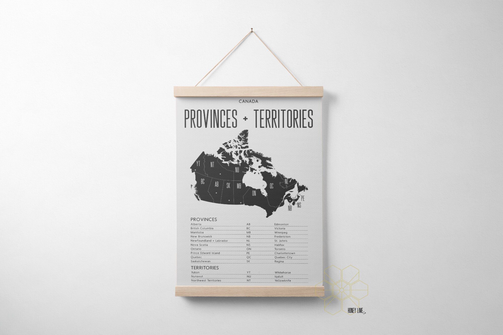 Canada Provinces and Territories Classroom Poster or - Etsy Canada