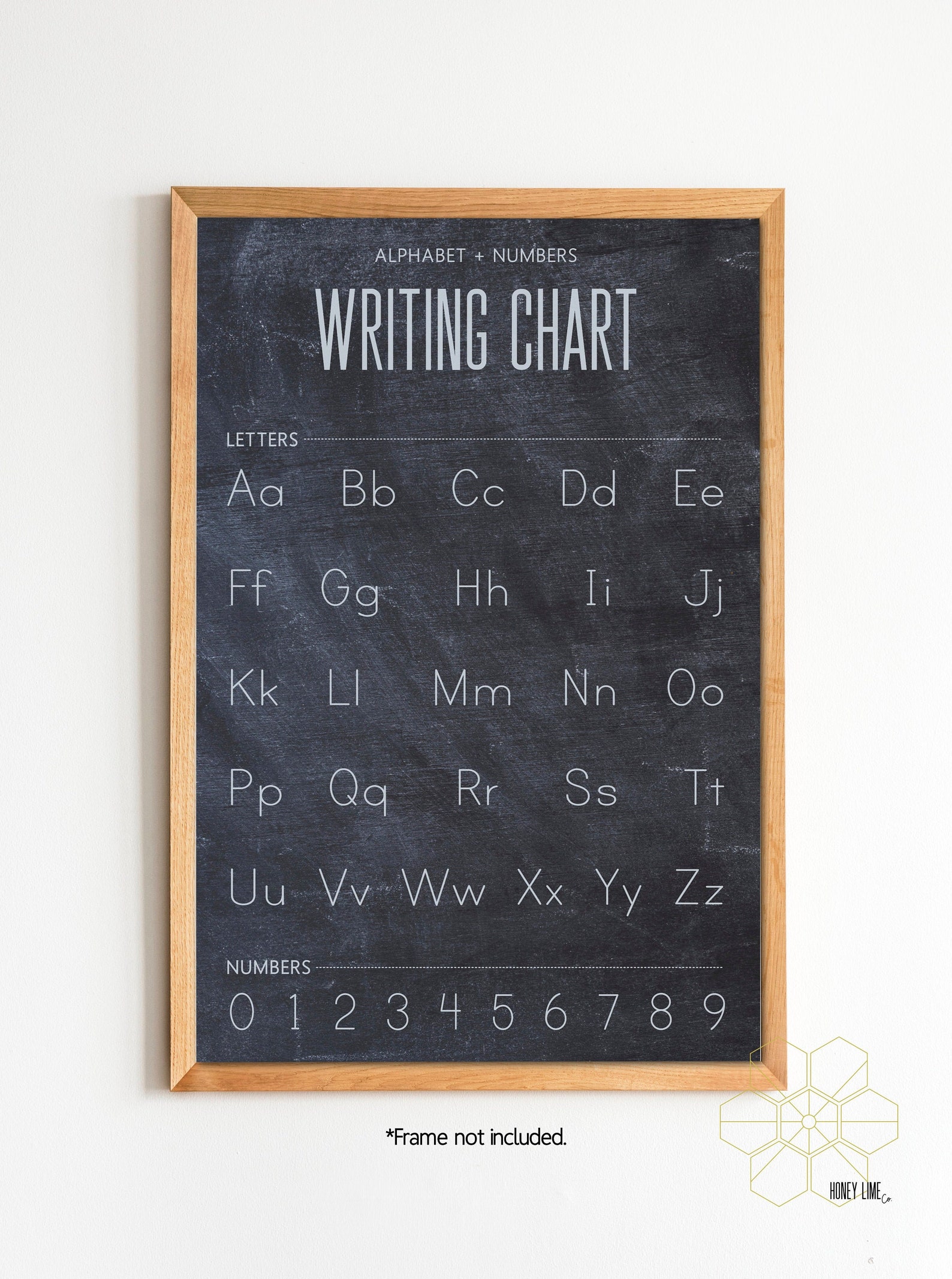 Print Writing Chart Classroom Poster or Homeschool Decor not | Etsy