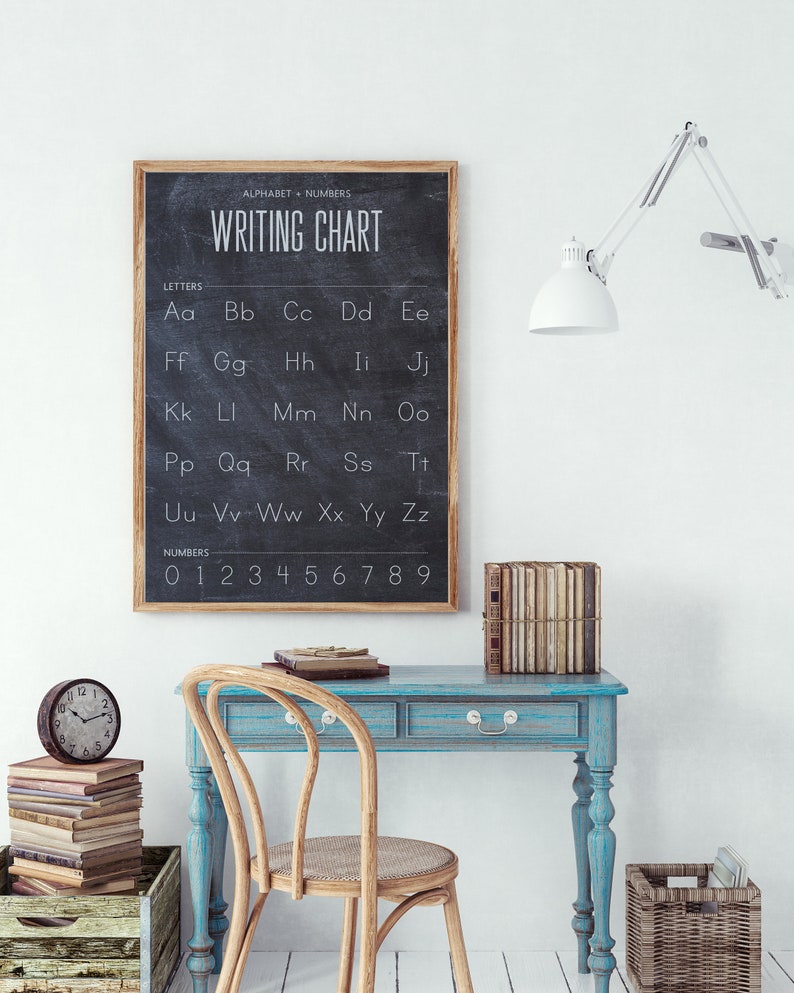 Print Writing Chart Classroom Poster or Homeschool Decor not | Etsy