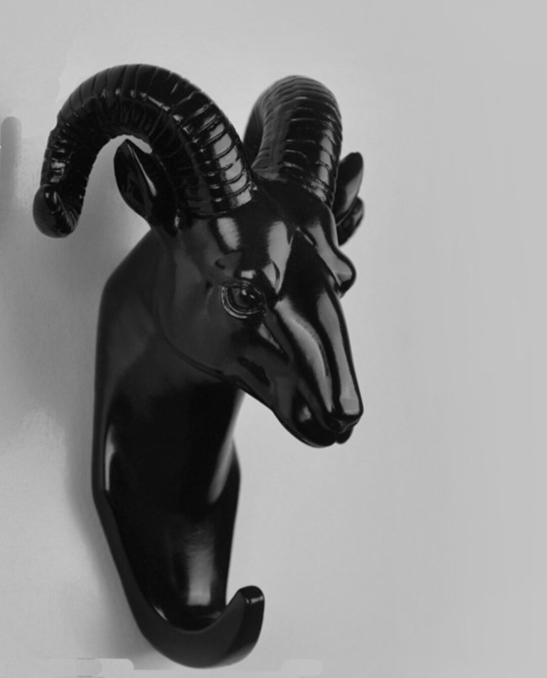 Goat Wall Hooks Animal Goat Hook Hanger Black/white/gold Colors for ...