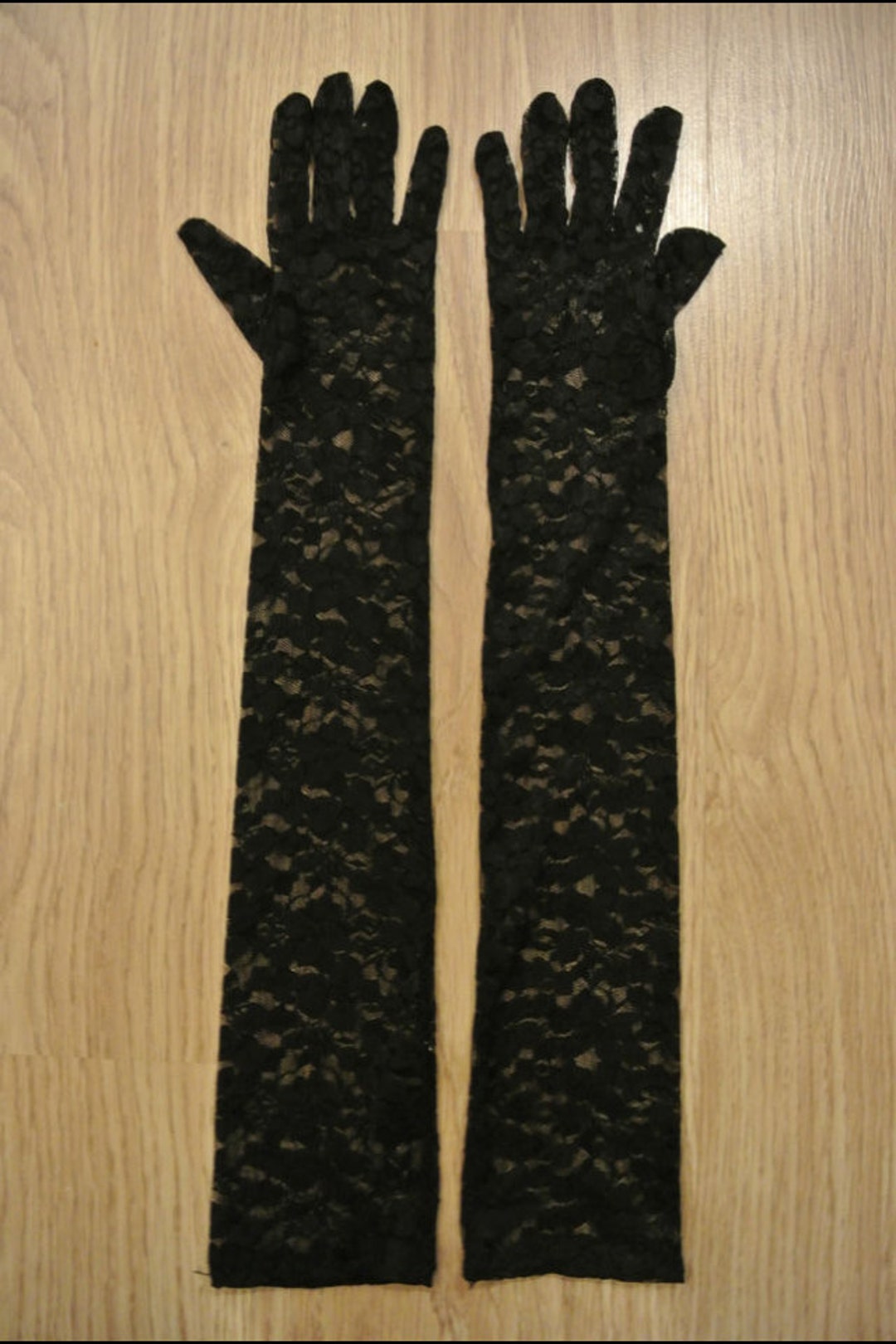 Black Lace Gloves 1920s Flapper Gatsby Burlesque - Etsy