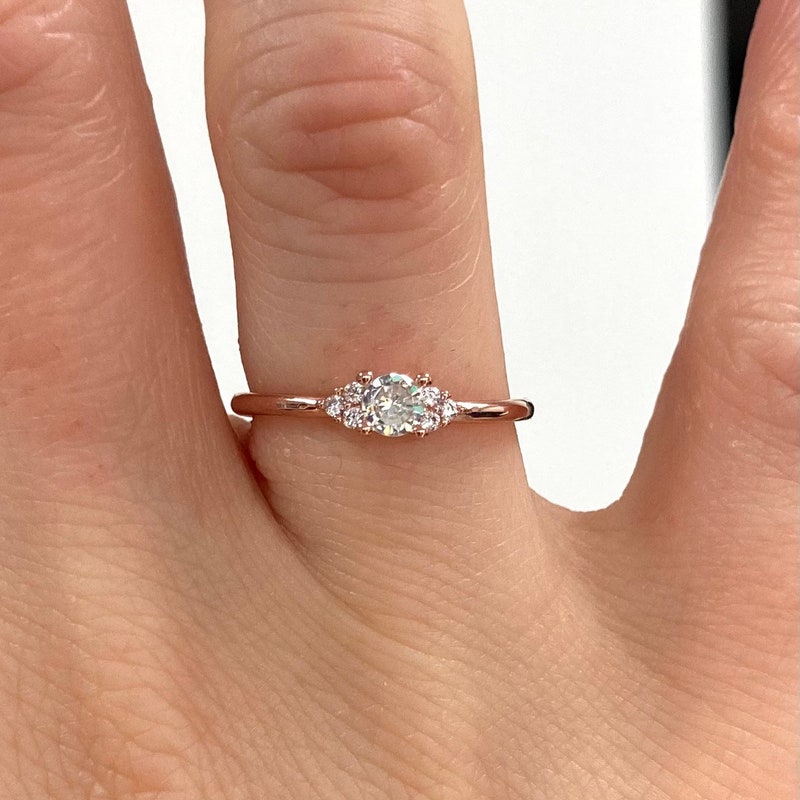 Dainty Engagement Ring - Etsy