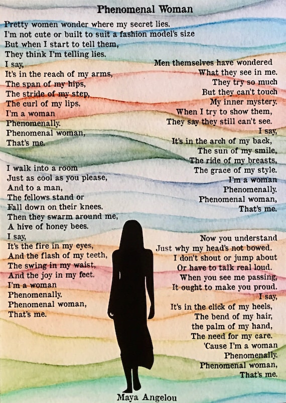 Poema De Mujer Fenomenal MULHER FENOMENAL | POEMA DE MAYA ANGELOU ...