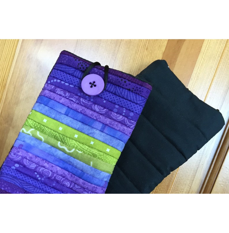 Quilted Phone Case in Spring Purples and Greens Makes Great - Etsy