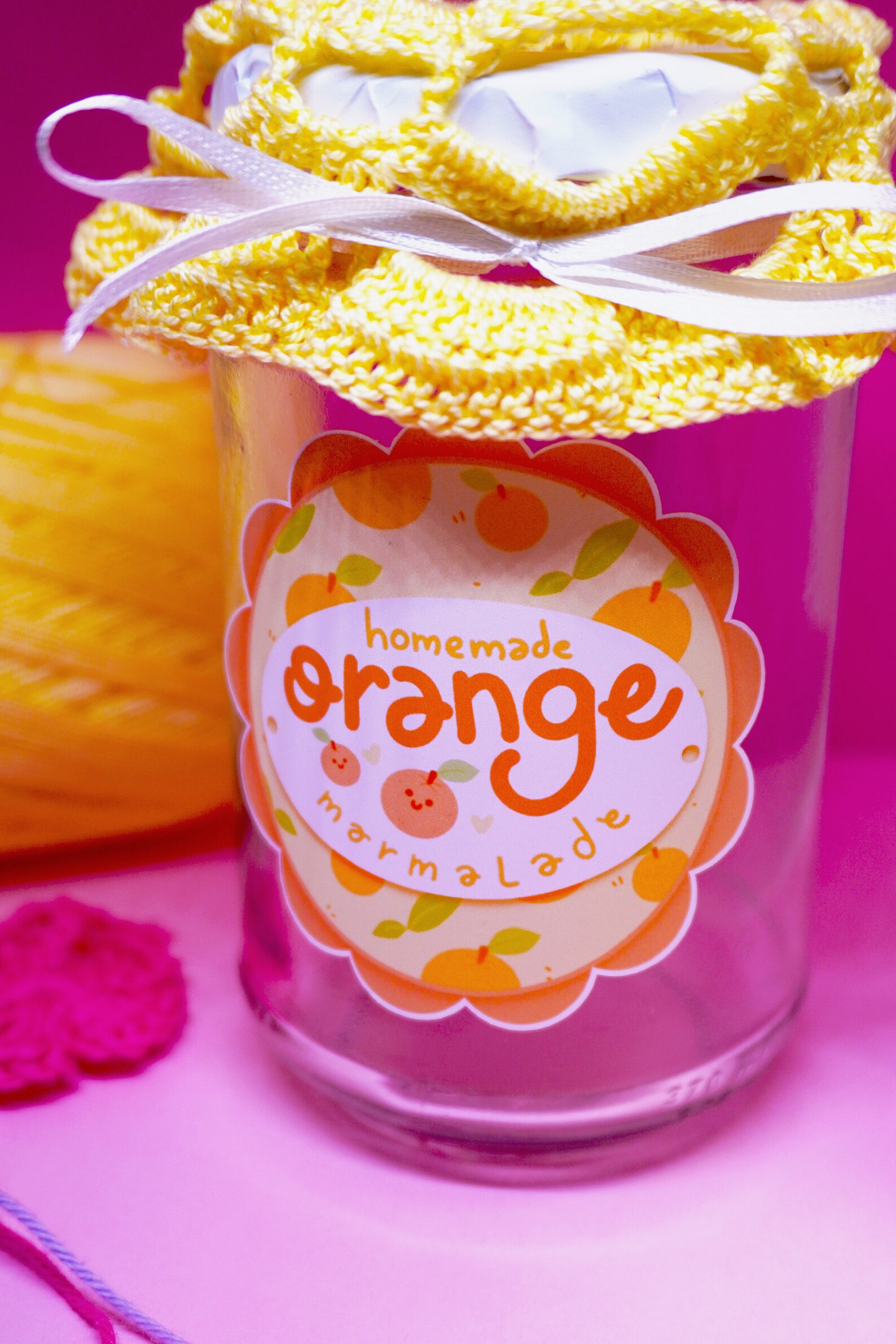 Cute Orange Marmalade Label, Strawberry Jam, Blueberry Jam, Peach Jam ...