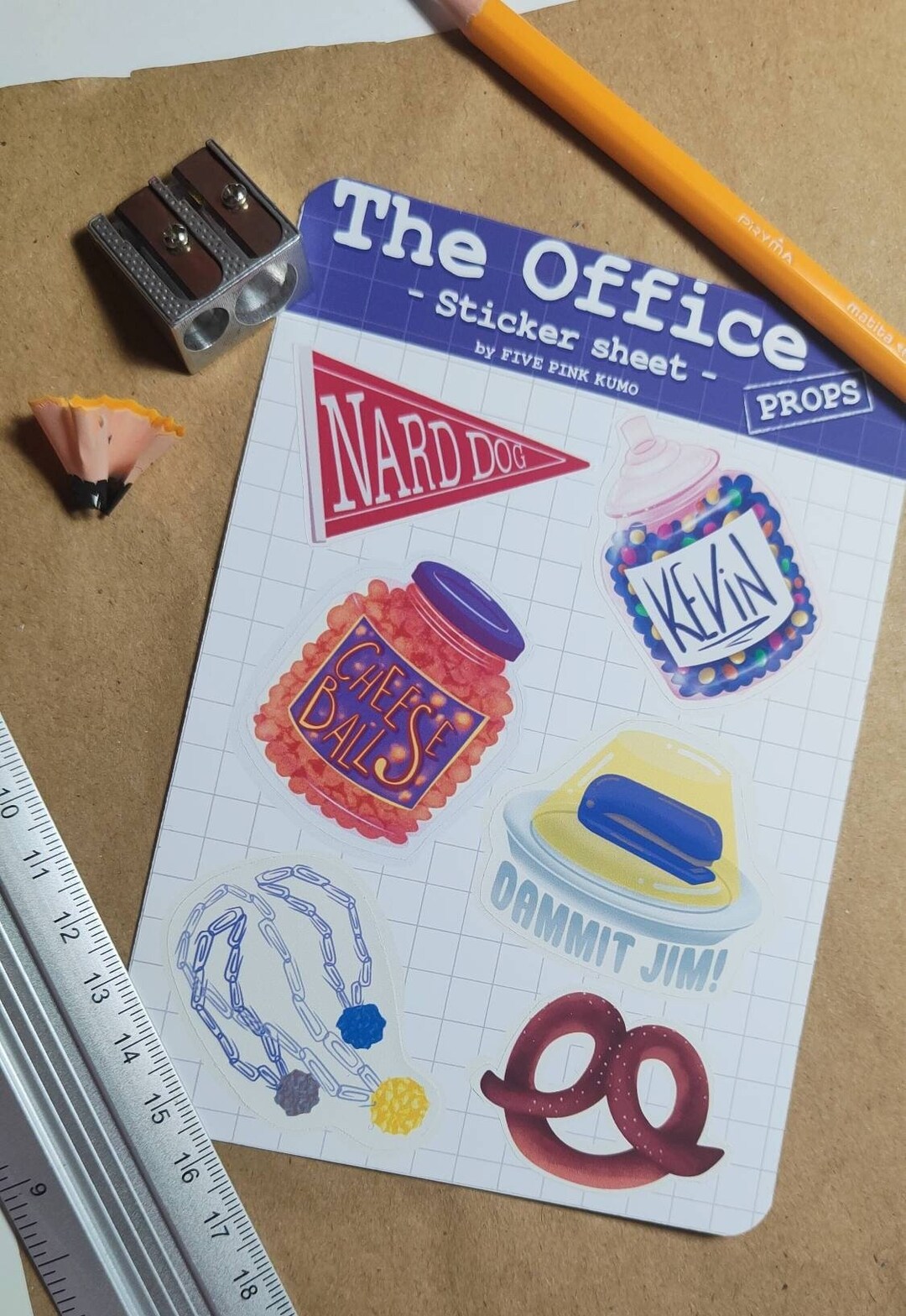 The Office Sticker Sheet Cute the Office Merch the Office Merchandise ...