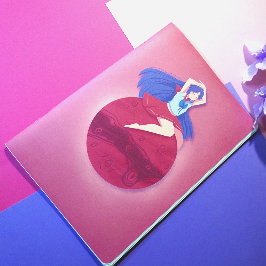 Handmade Kawaii Notebook Sailor Mars Rei Hino Notebook Cute Notebook ...
