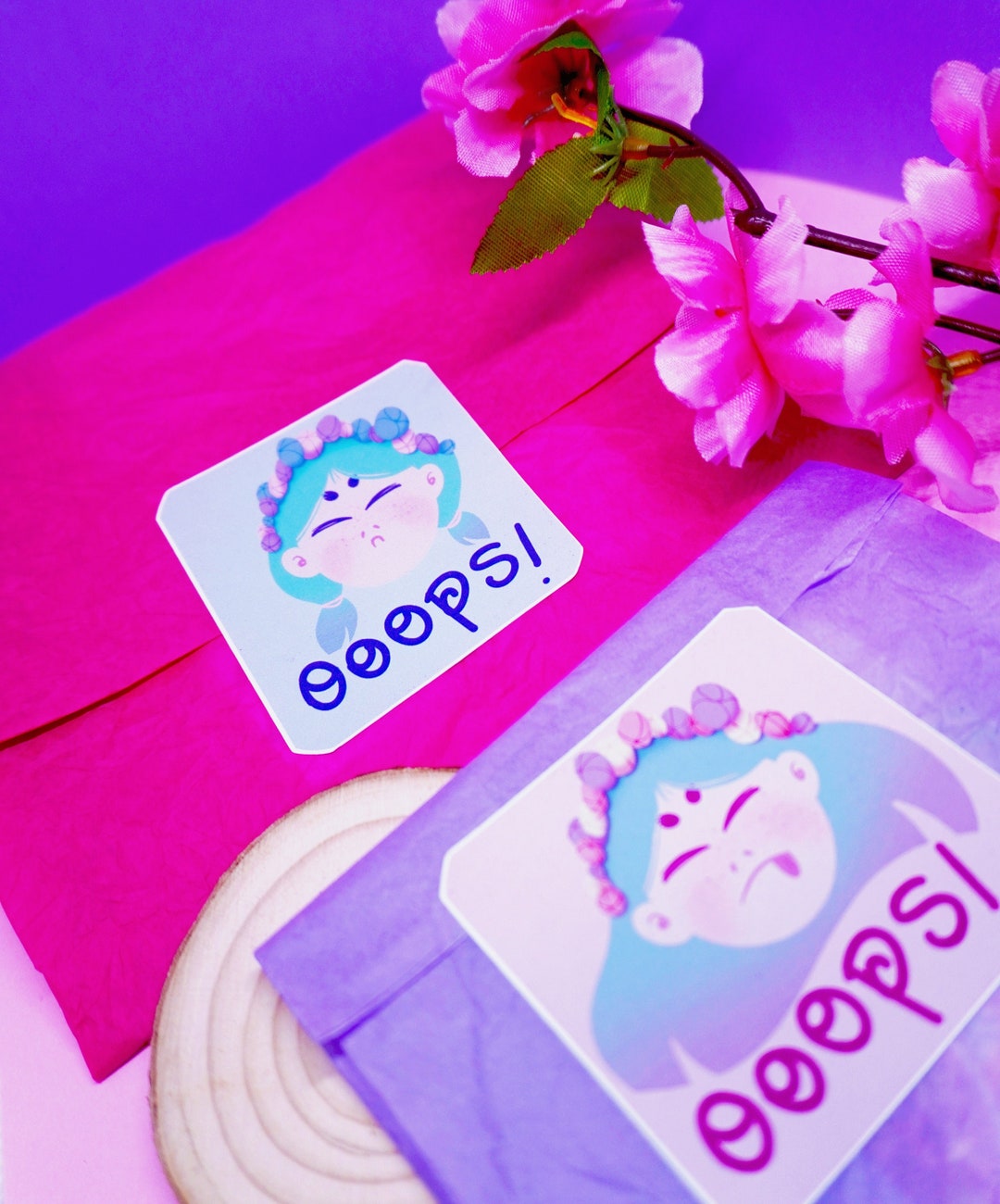 OOOPS! Imperfect Cute Sticker Pack Kawaii Mystery Bag Flawed but ...