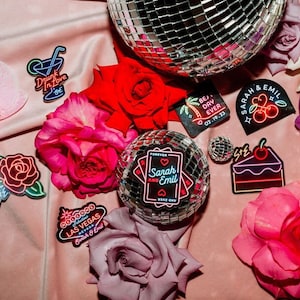 Wedding Stickers, Disco Retro Vegas, Customizable Party Favors - Etsy