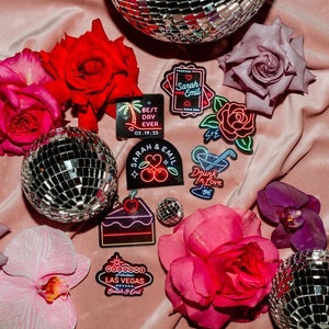 Wedding Stickers, Disco Retro Vegas, Customizable Party Favors - Etsy