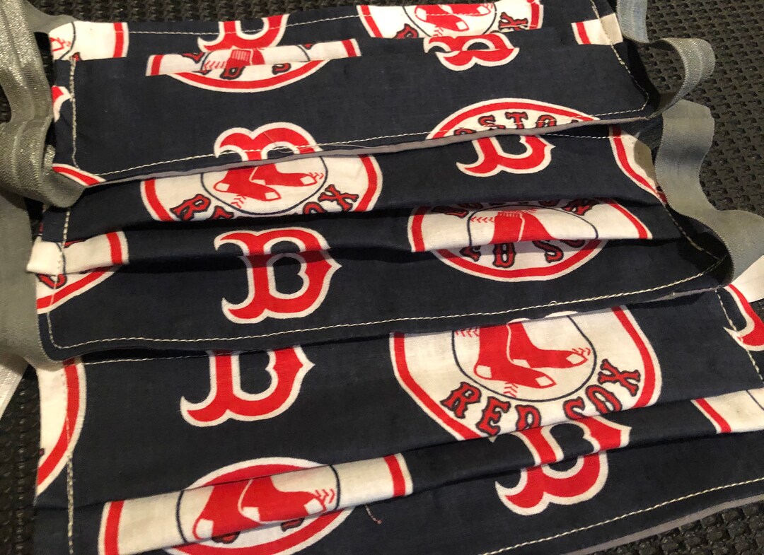 Boston Red Sox Face Masks - Etsy