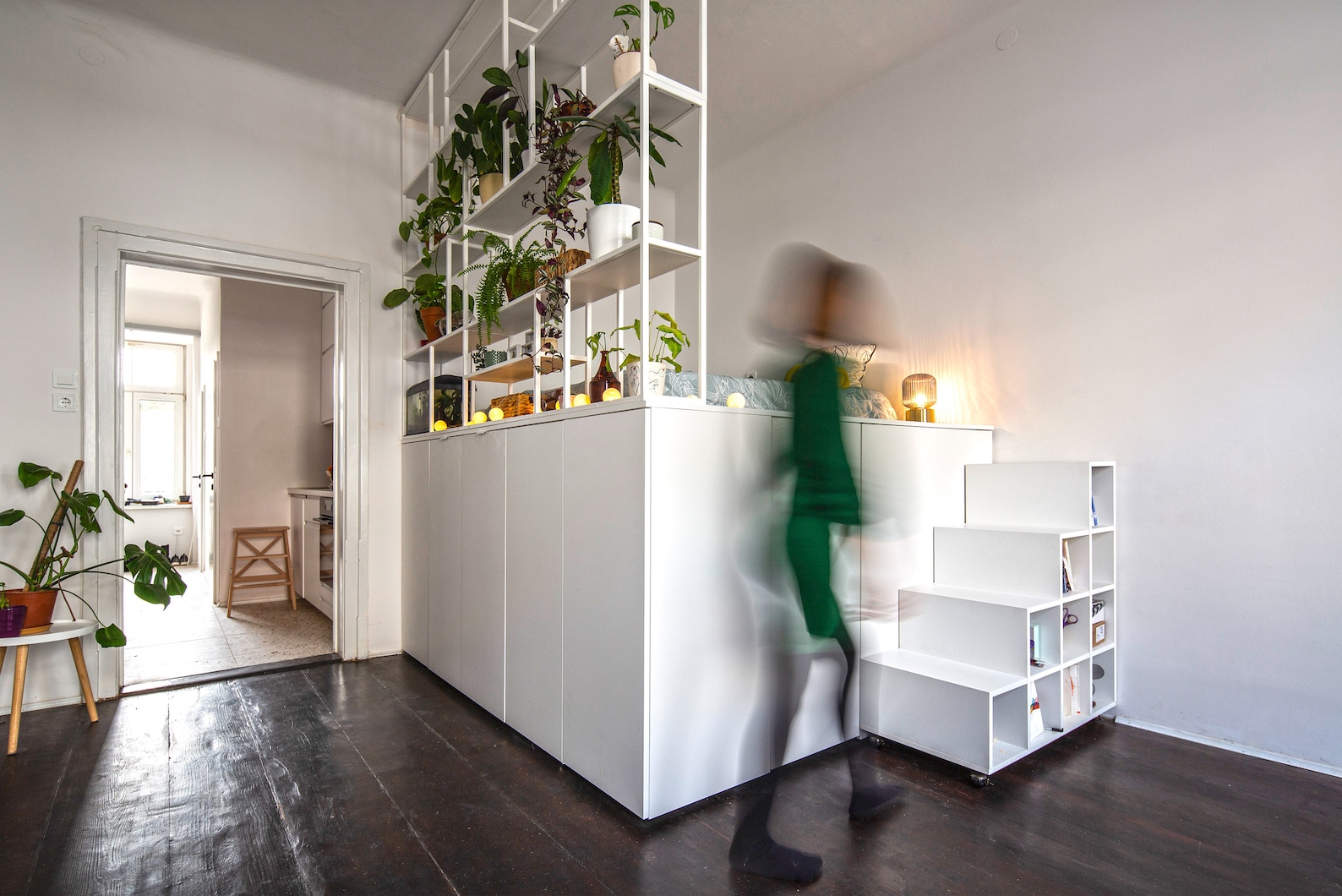 Basic, Pre-made Loft Bed Blueprints (stairs on Side + Stairs in Front ...