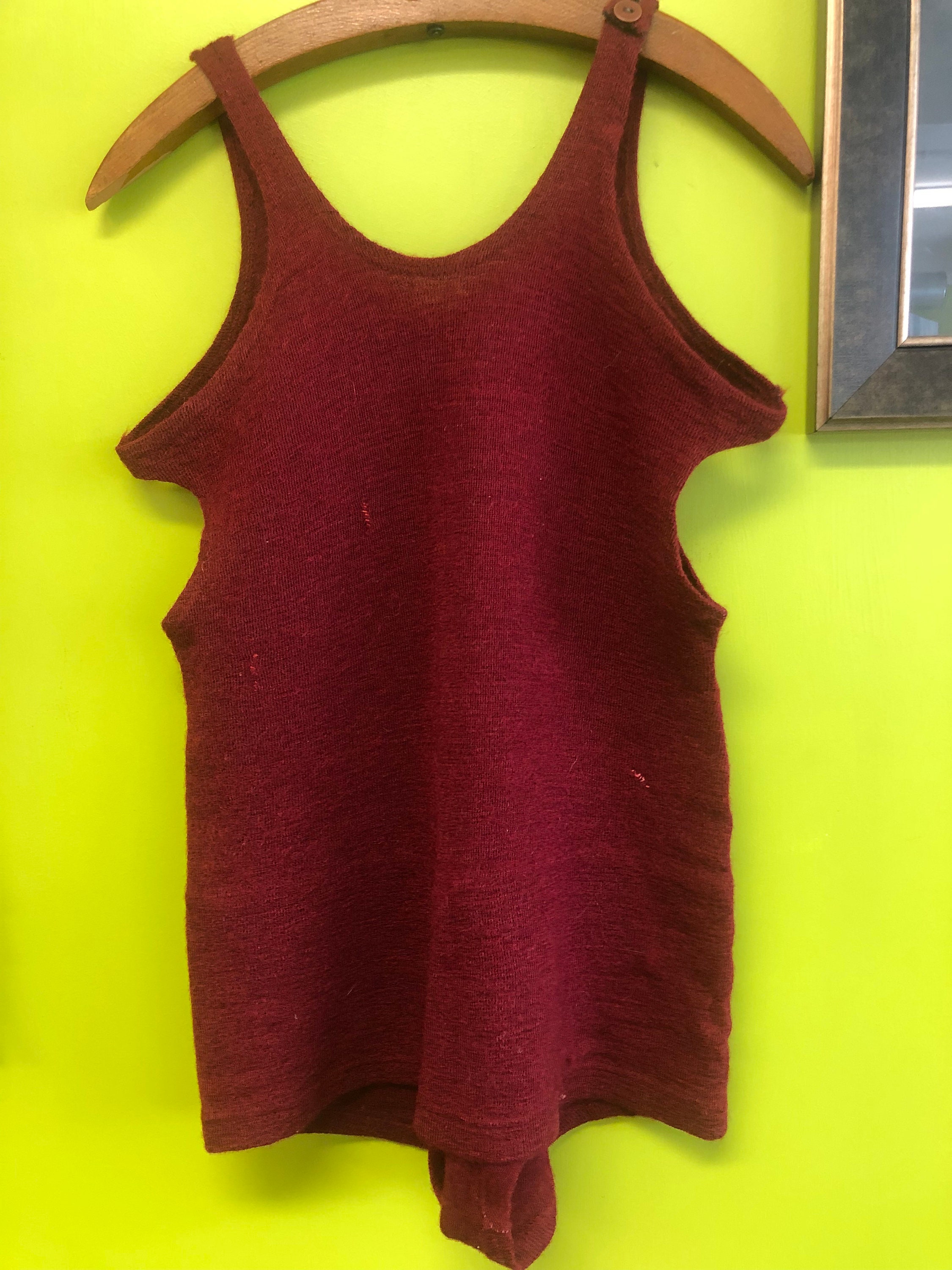 Vintage 1920s Art Deco Wool Bathing Suit by Toy Town With Peek - Etsy