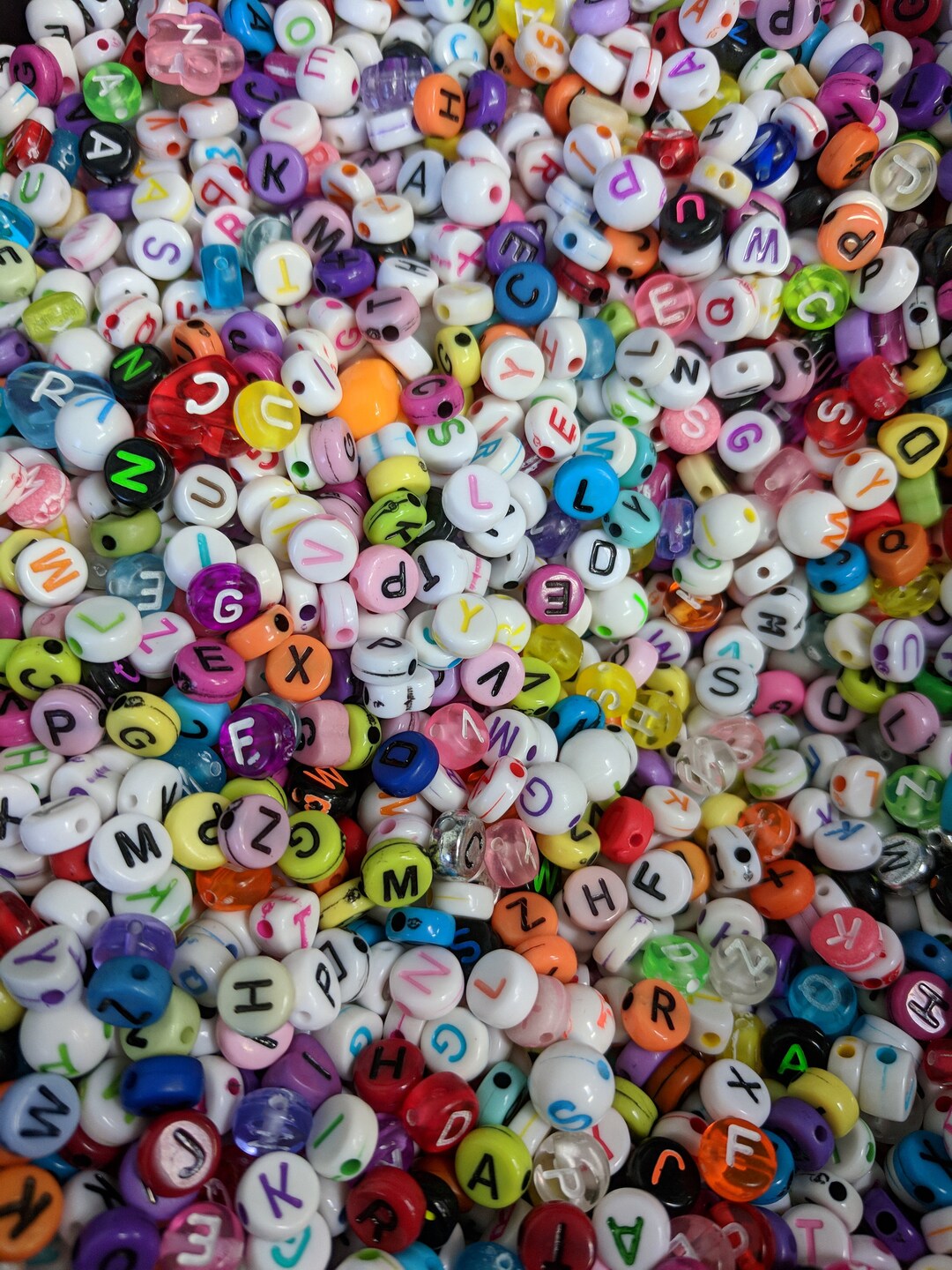 Assorted Mixed Letter Alphabet Kandi Beads - Etsy