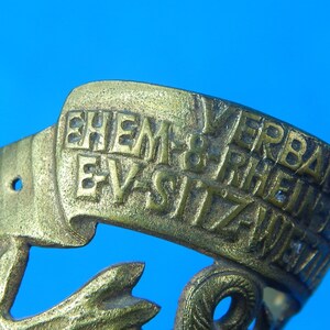 Antique Old German Germany WW1 8 Jager Regiment Flag Pole Plaque Badge ...