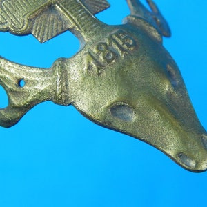 Antique Old German Germany WW1 8 Jager Regiment Flag Pole Plaque Badge ...