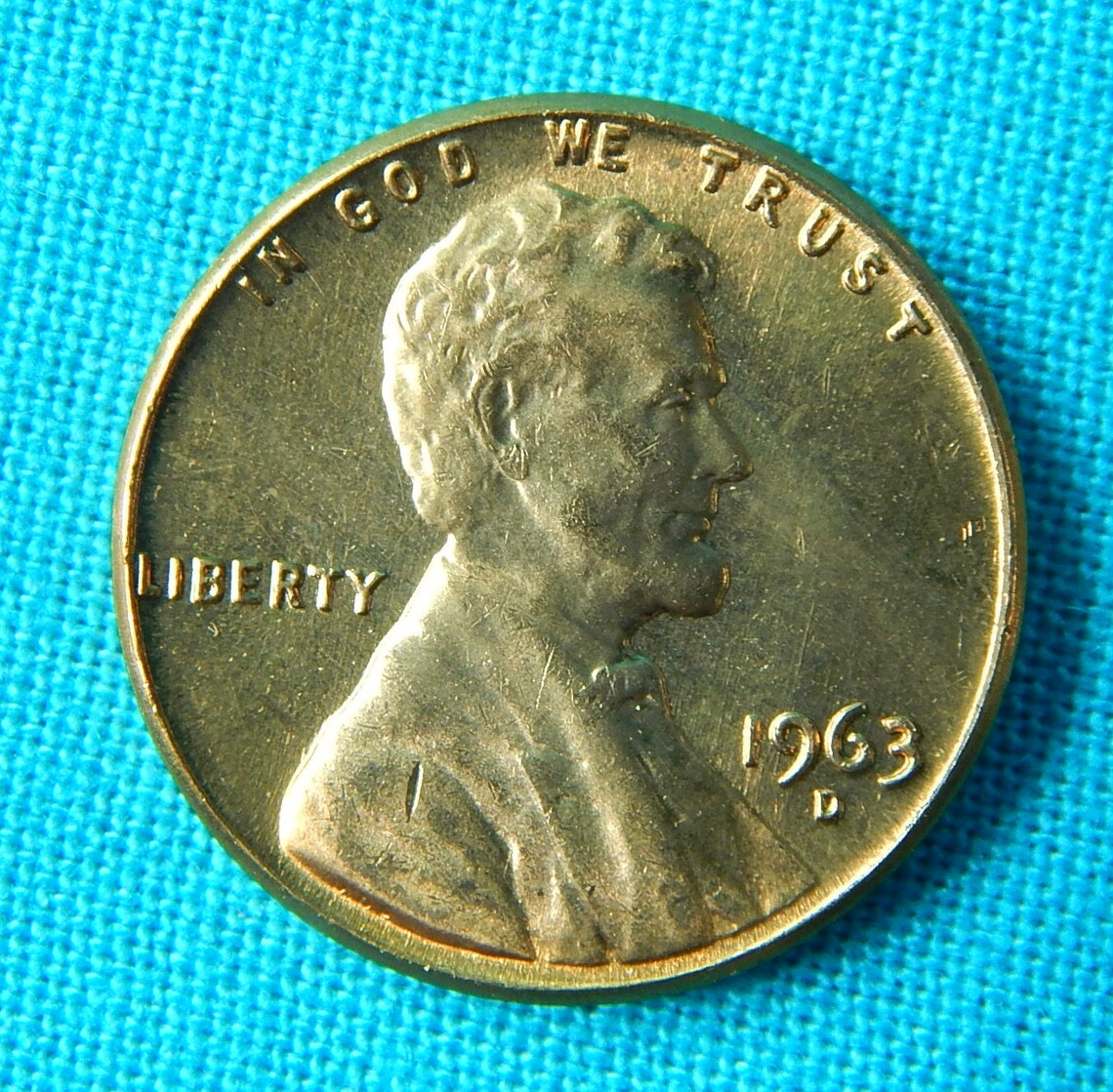 Roll of US 1963 D Lincoln Memorial 50 Pennies Penny 1 One Cent - Etsy