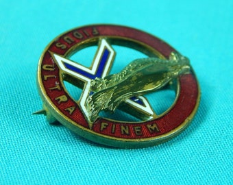 Memorabilia US WW2 2nd ADA Air Defense Artillery Unit Crest Fidus Ultra ...