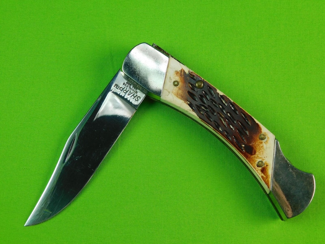 Vintage US Sharp 900 Large Lockback Folding Pocket Knife - Etsy
