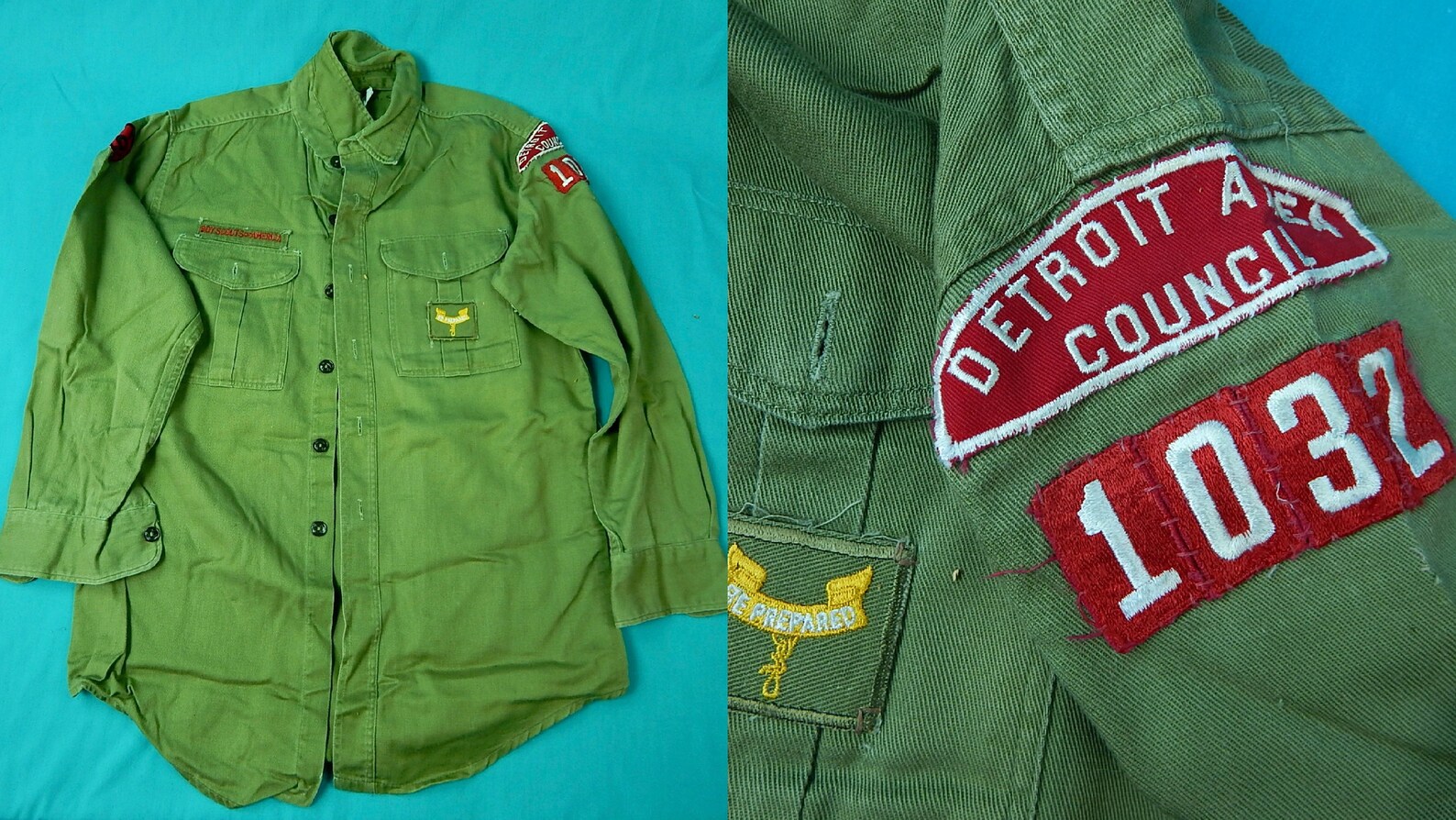 Vintage US Boy Scout Cub Scout Uniform Set Shirt Hat Badge | Etsy