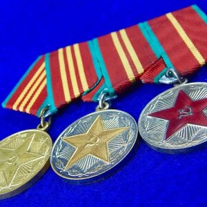 Soviet Russian Russia USSR Ribbon Bar 3 RSFSR MVD Long Service - Etsy