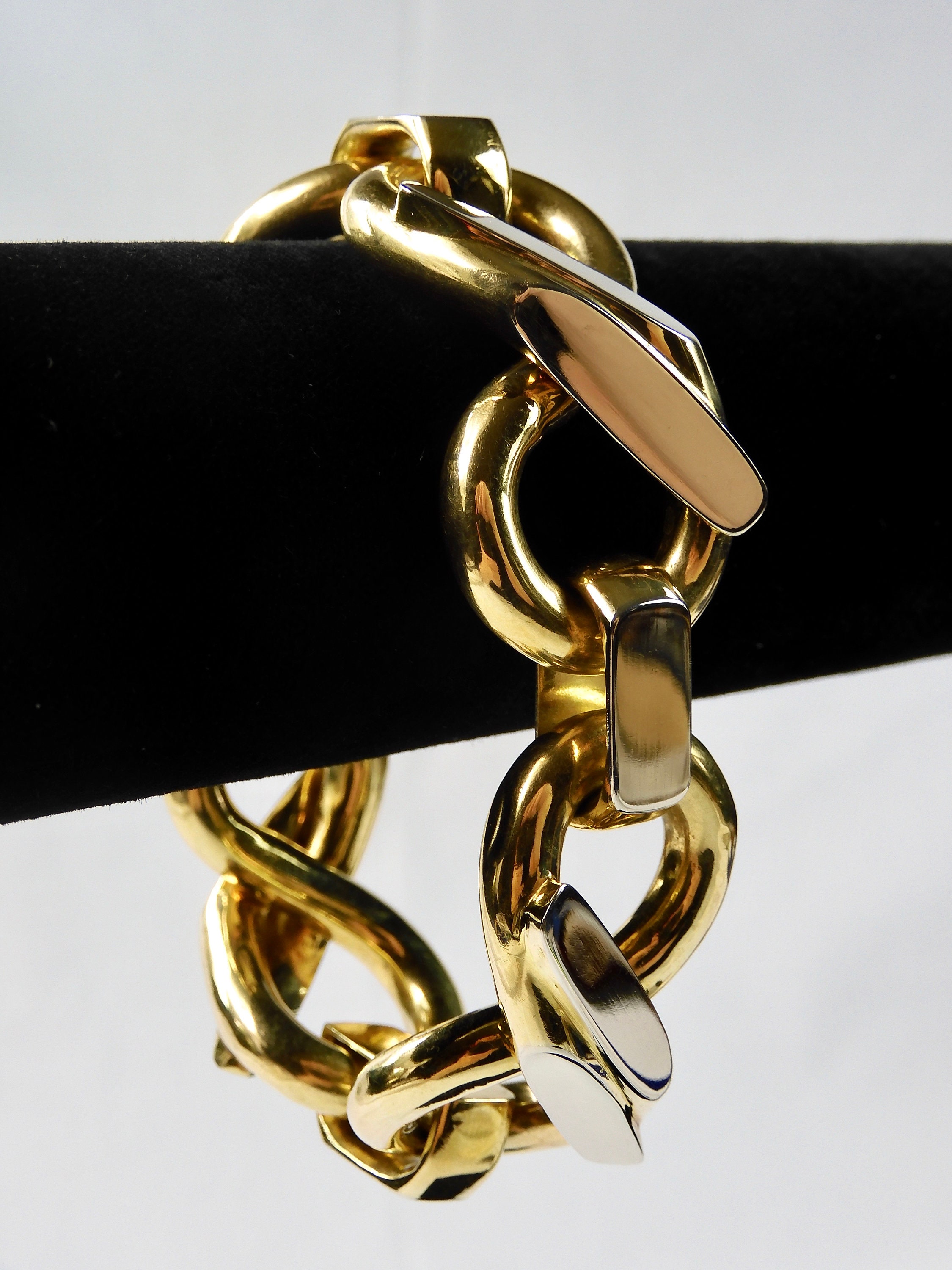 Italian 18K Yellow Gold Large Heavy Designers Rope Chain | Etsy