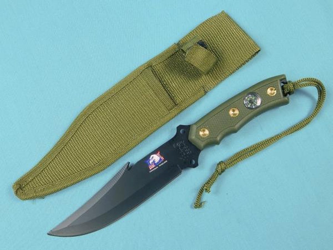 Fury Freedom Forever Tactical Survival Hunting Knife W/ Sheath - Etsy