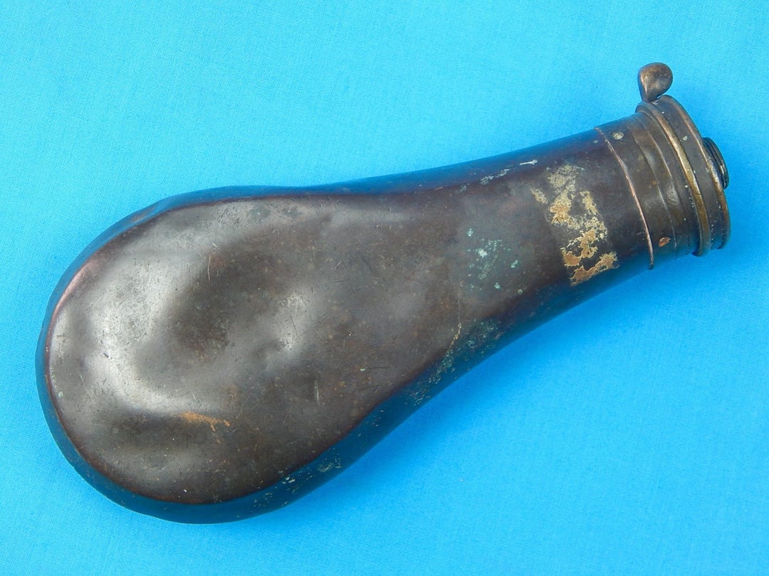 Antique Old Vintage Sykes England English British Metal Marked Hunting ...
