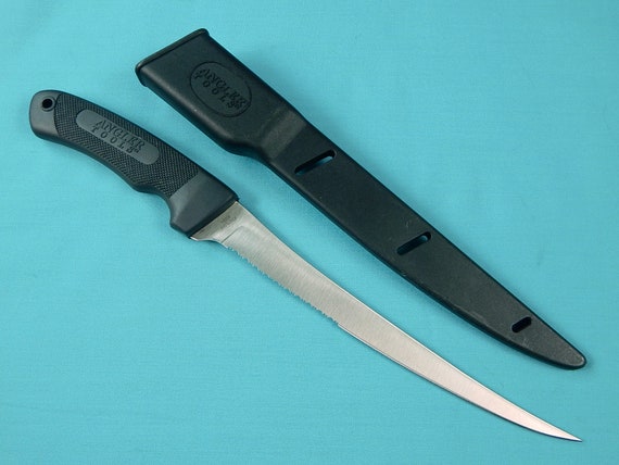 Angler Tools Fishing Fish Fillet Knife w/ Scabbard Gift for | Etsy