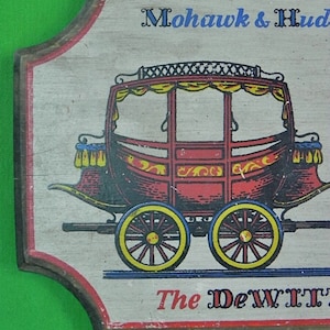 Vintage Mohawk & Hudson Rail Road the Dewitt Clinton Train Wood Wall ...