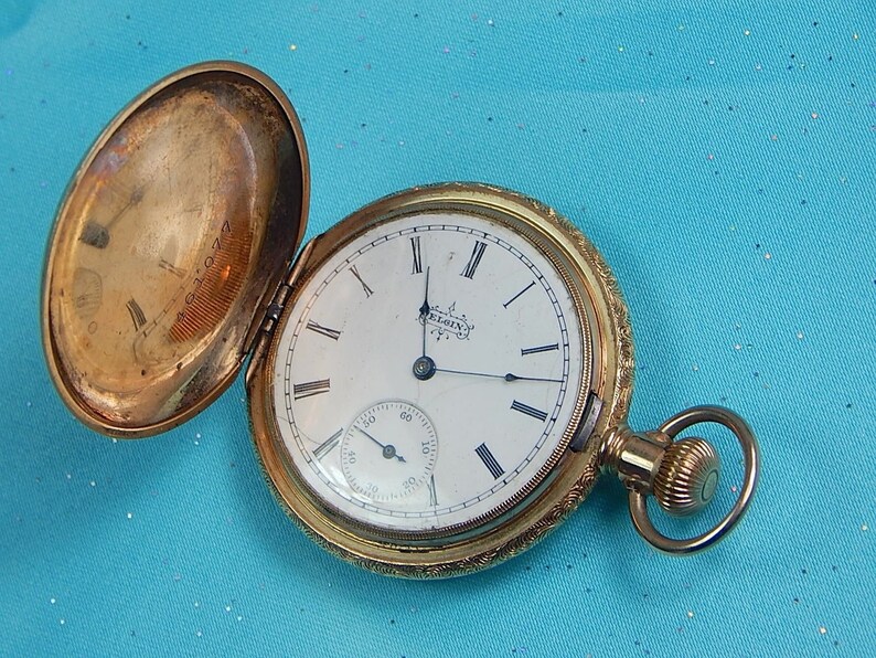 Antique 19 Century 1894 14 K Gold Filled Hunter Case ELGIN - Etsy