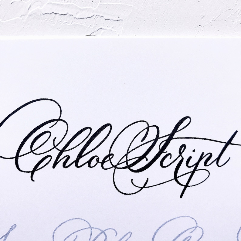 Chloe Script Alphabet Set | Modern Calligraphy | Alphabet Set ...