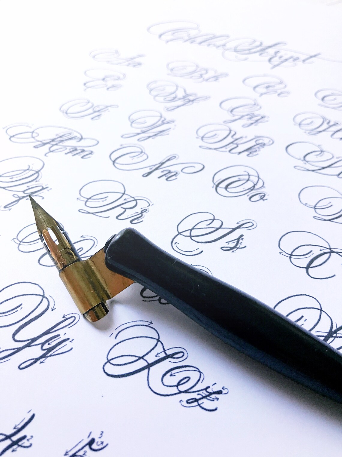 Chloe Script Alphabet Set | Modern Calligraphy | Alphabet Set ...