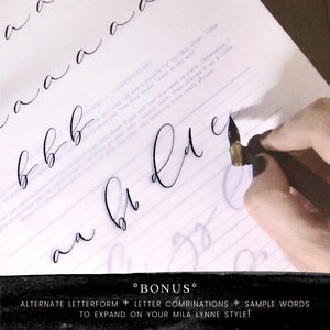 Mila Lynne Alphabet Set Instant Calligraphy PRINTABLE DOWNLOAD With ...