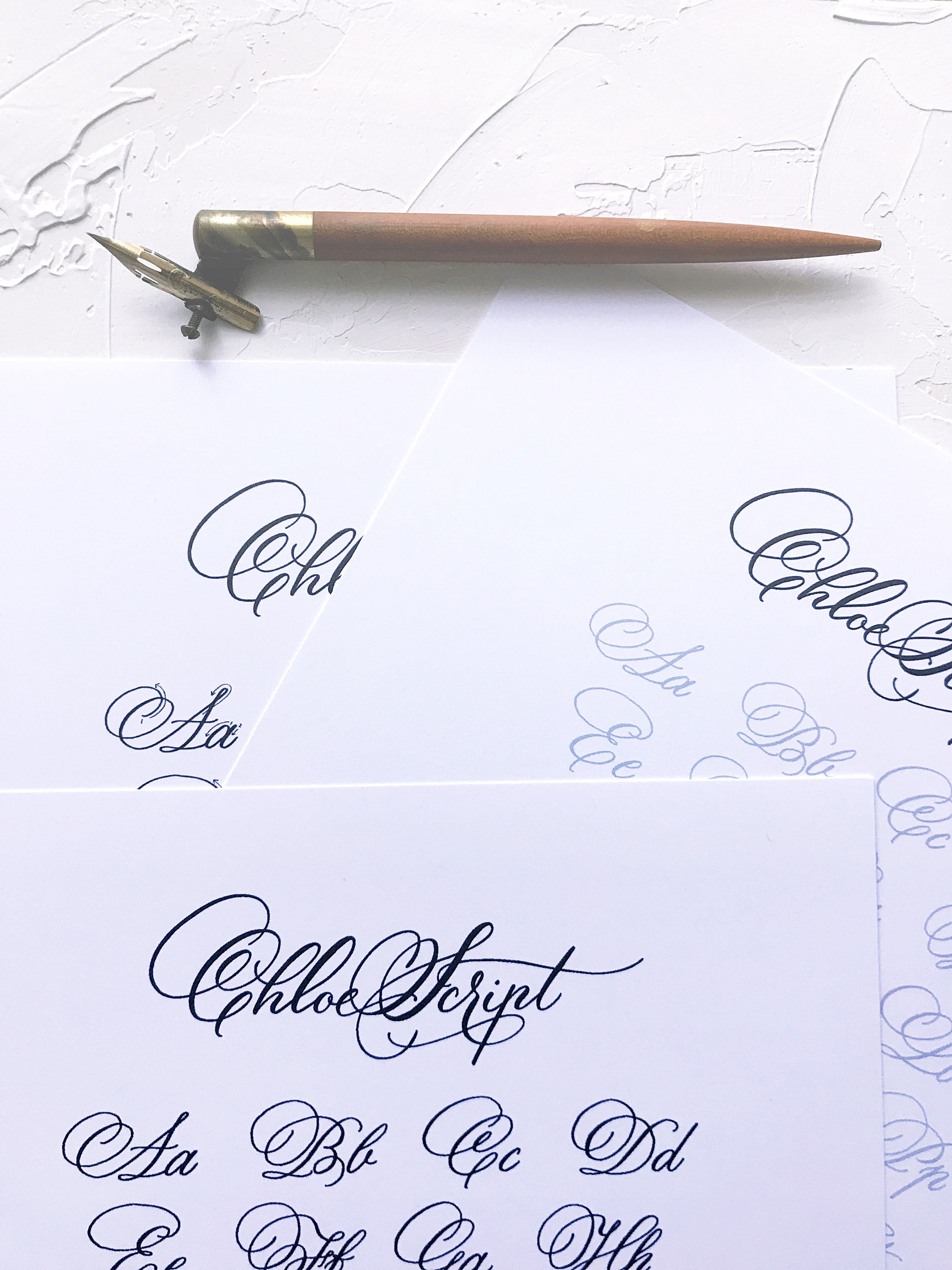 Chloe Script Alphabet Set | Modern Calligraphy | Alphabet Set ...