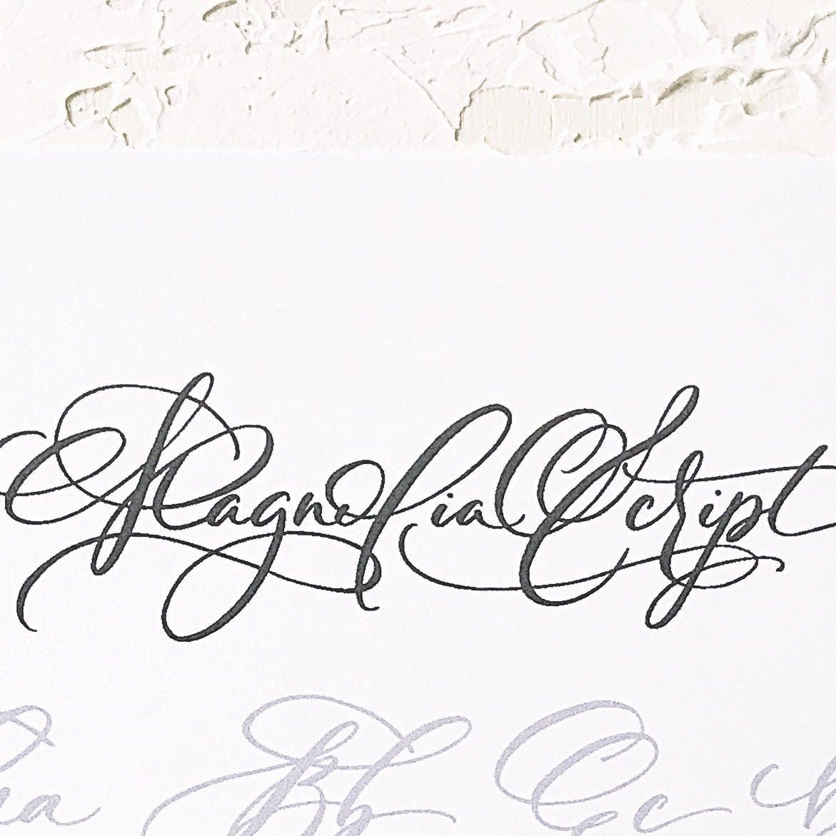 Magnolia Script Alphabet Set - Etsy