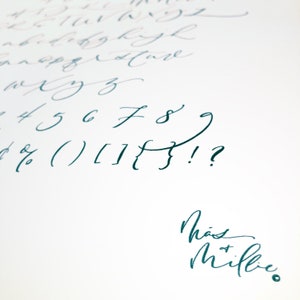 Mila Lynne Alphabet Set Instant Calligraphy PRINTABLE DOWNLOAD With ...