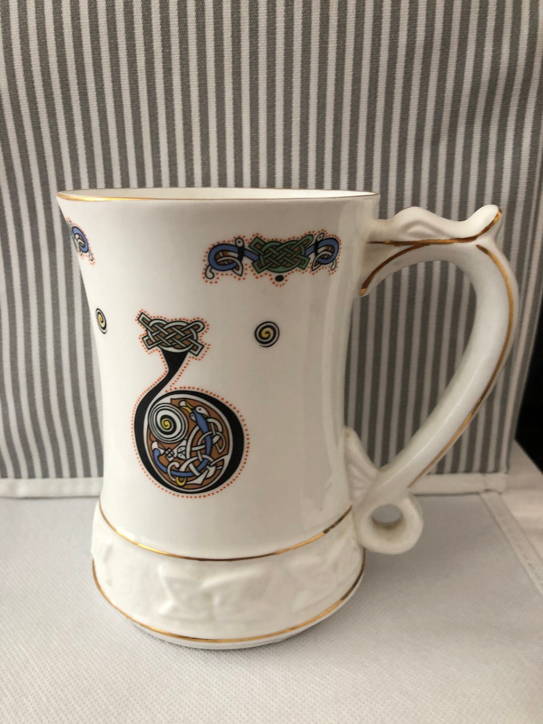 Irish Fine Bone China Tara Tankard Mug Handpainted Design a Lovely ...