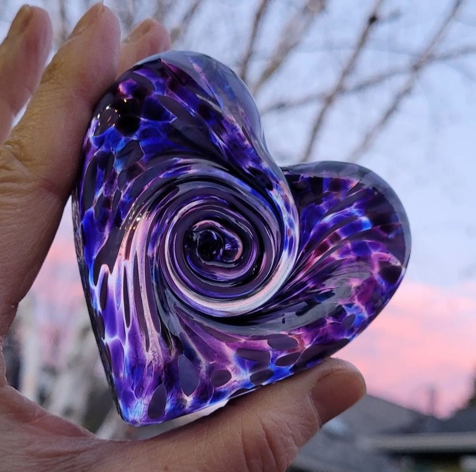 Heart Purple - Etsy