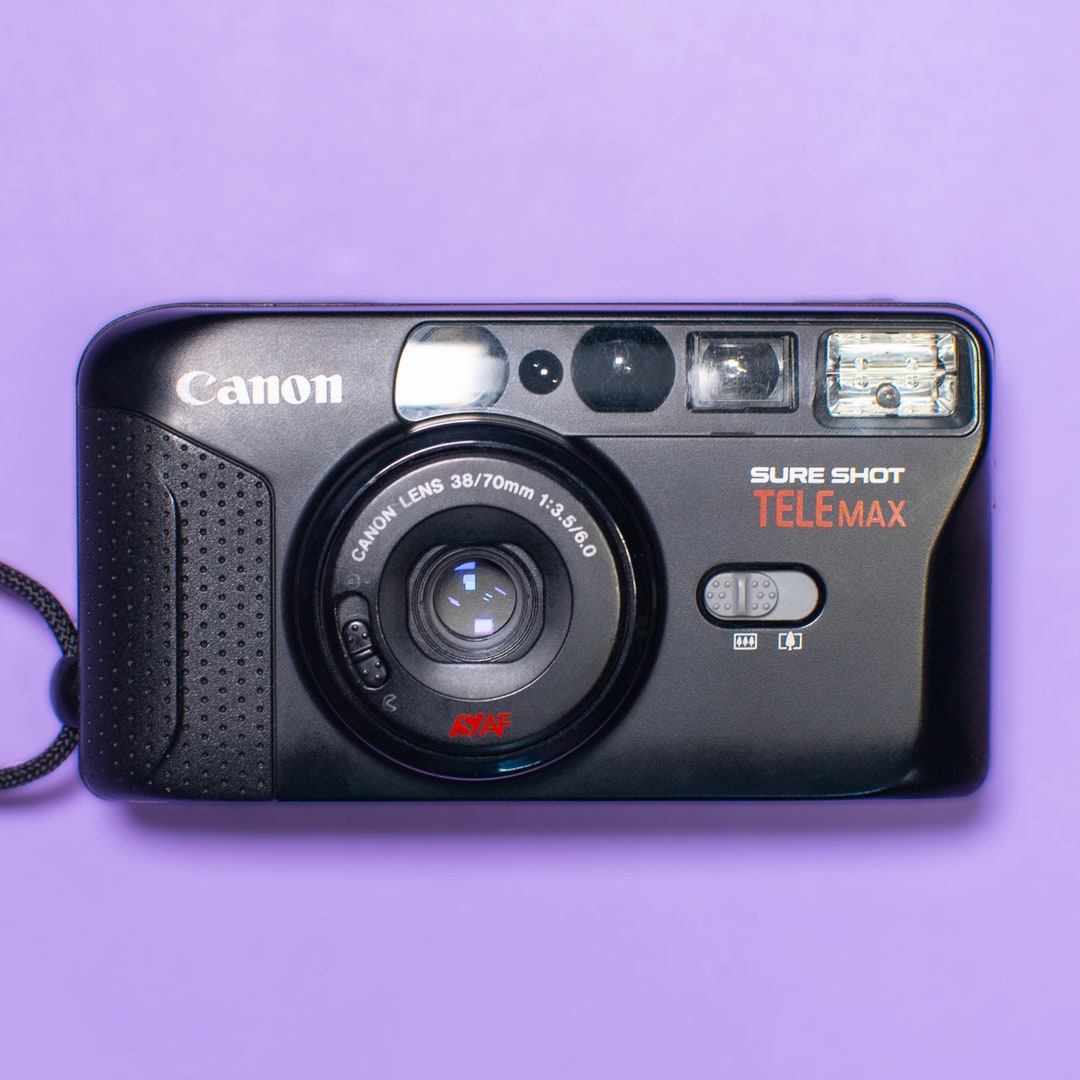 Canon Sure Shot Telemax Point and Shoot 35mm Film Camera With Canon 38 ...