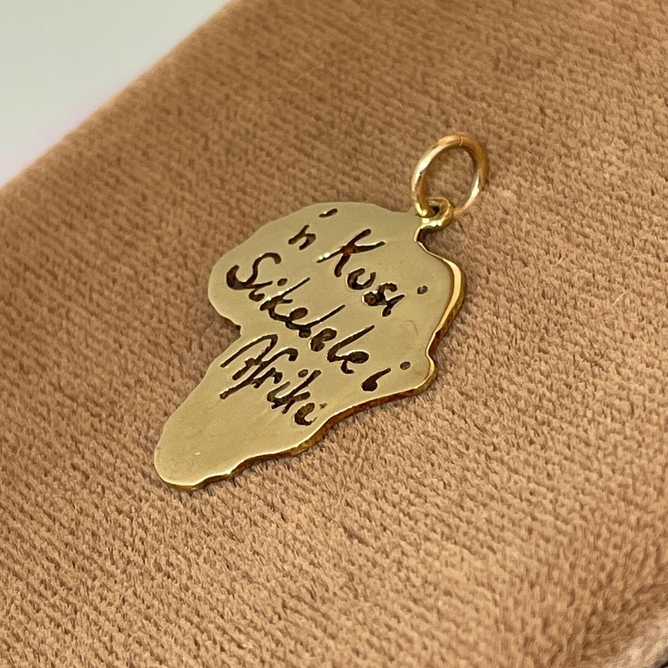Solid Genuine 14K Yellow Gold South Africa National Anthem - Etsy