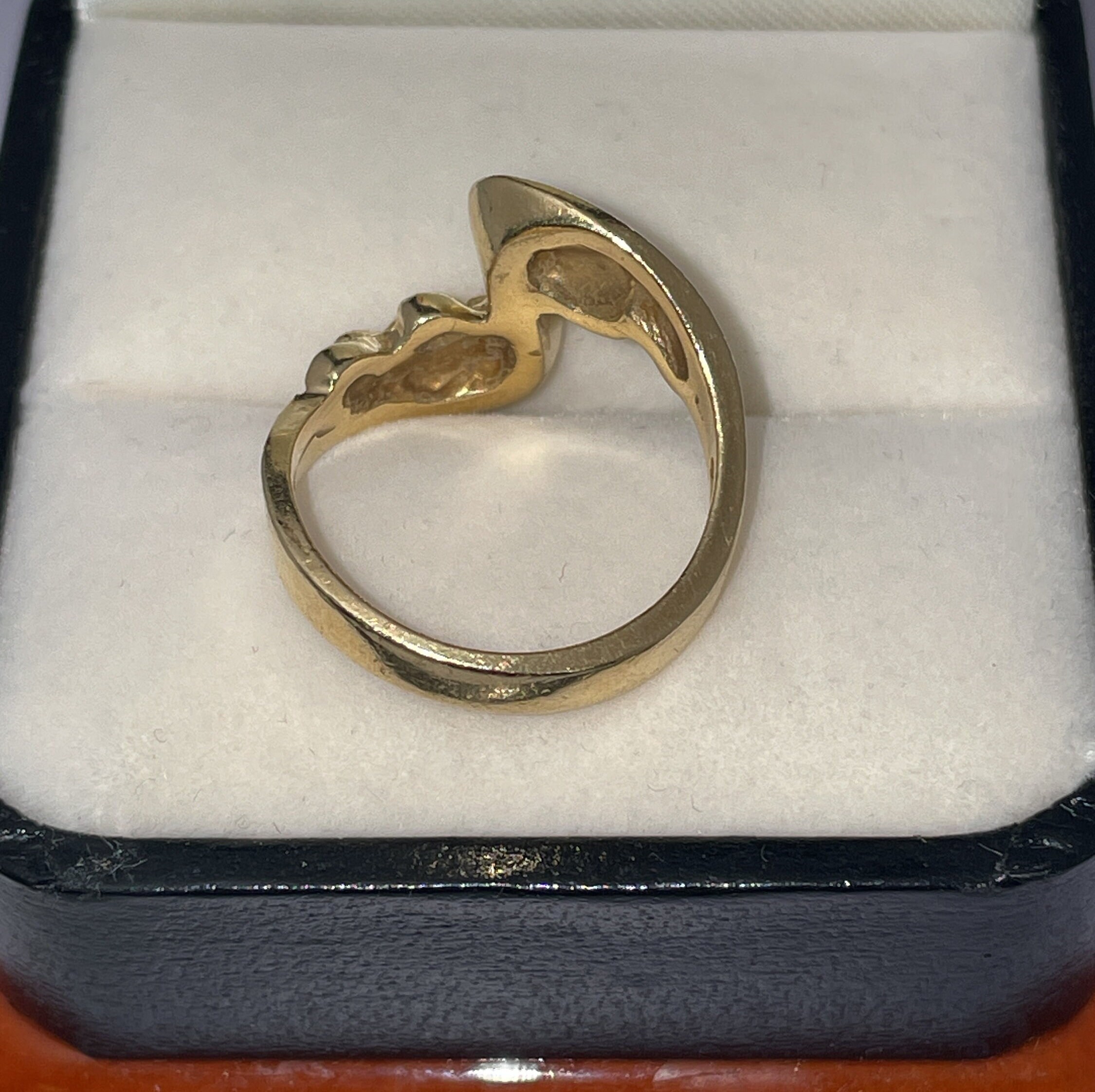 Solid 14K Yellow Gold Custom Nugget Swirl Ring Vintage Estate - Etsy
