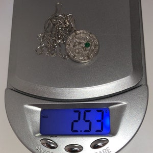 Solid 14K Libra Zodiac White Gold Astrology Talisman Charm Pendant ...