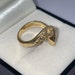 Solid 14K Yellow Gold Custom Nugget Swirl Ring Vintage Estate - Etsy