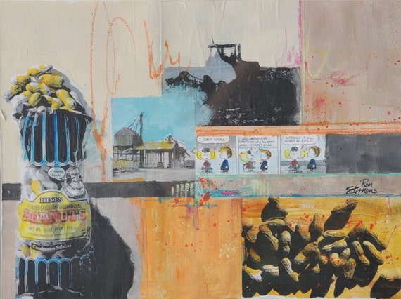 Ron Stephens Collage peanuts - Etsy