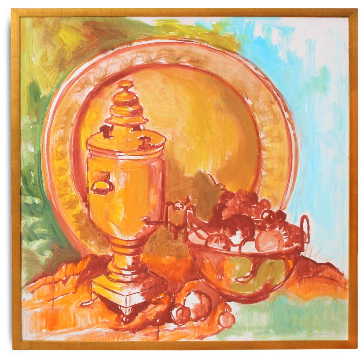 Coffee Pot Still Life Original Vintage Painting - Etsy