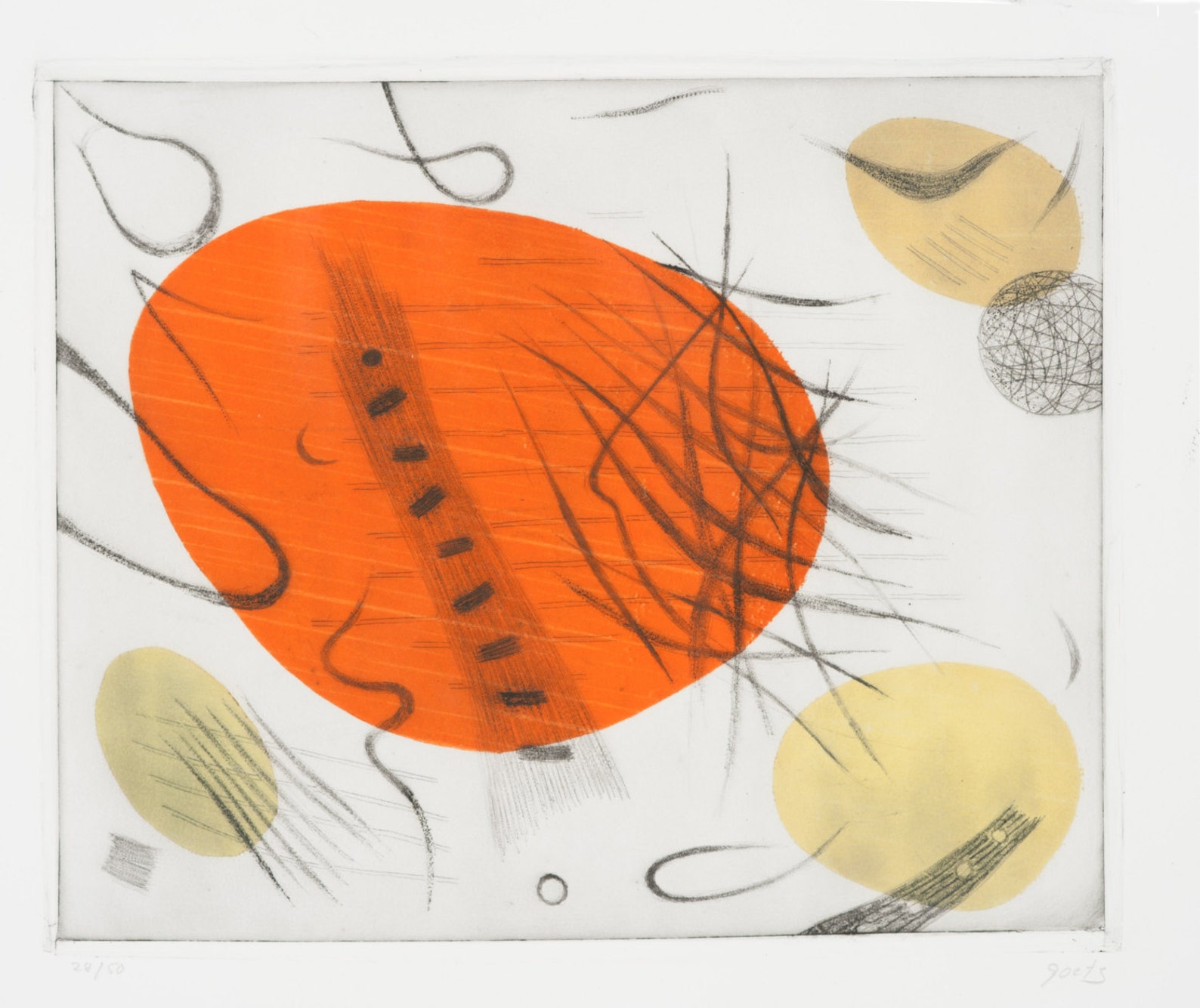 Henri Goetz Etching, abstraction - Etsy